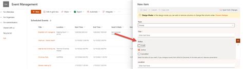 How To Create Events In Draft Mode Cancel Events And Enrollments In One Click SharePoint