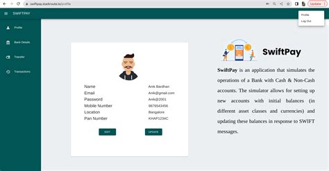 GitHub Adi Code SwiftPay SwiftPay Is An Application That Simulates The Operations Of A Bank