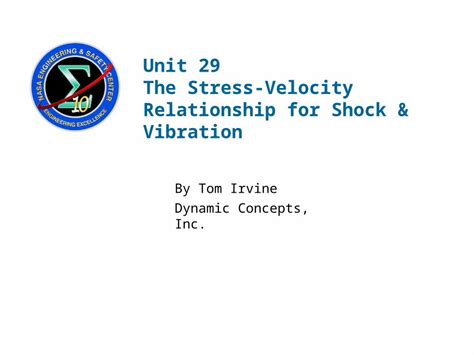 Pptx Unit 29 The Stress Velocity Relationship For Shock And Vibration