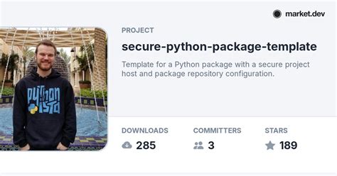secure python package template ecosystem directory market dev