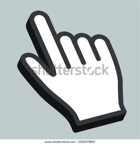 mouse cursor 3d mouse hand cursor stock vector royalty free