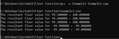floor c programming examples
