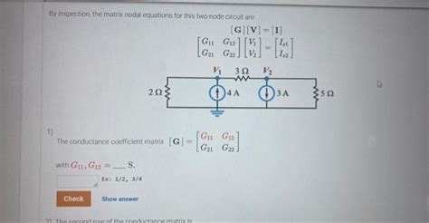 Solved Complete The Nodal Equation For Va By Inspection The