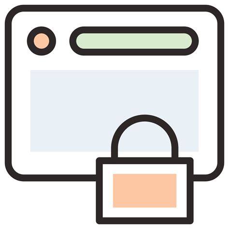 Filled Color Outline Icon For Website Lock Vector Art At Vecteezy