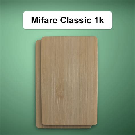 Mifare Classic 1k Karte Aus Bambus NFC SUPPLY