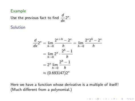 Lesson 8: Derivatives of Polynomials and Exponential functions