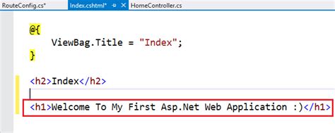 First ASP NET MVC Application