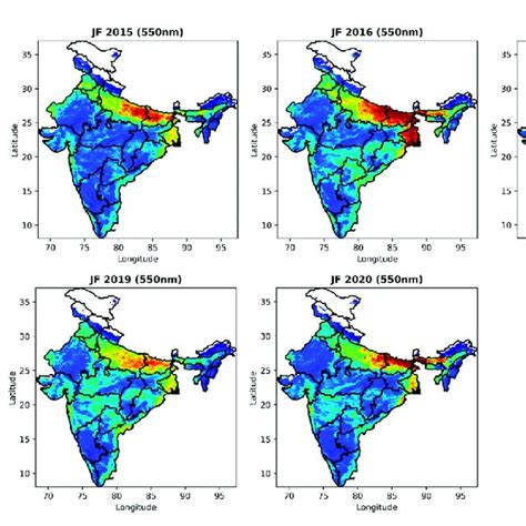 Modis Spatial Distribution For Winter Season Jf 2014 2020 Download Scientific Diagram