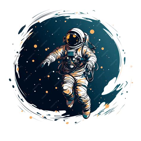 Premium Ai Image Animated Self Drawing Of Continuous Line Draw Astronaut In Spacesuit Flying