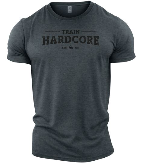 Train Hardcore Mens Gym T Shirt Gymtier