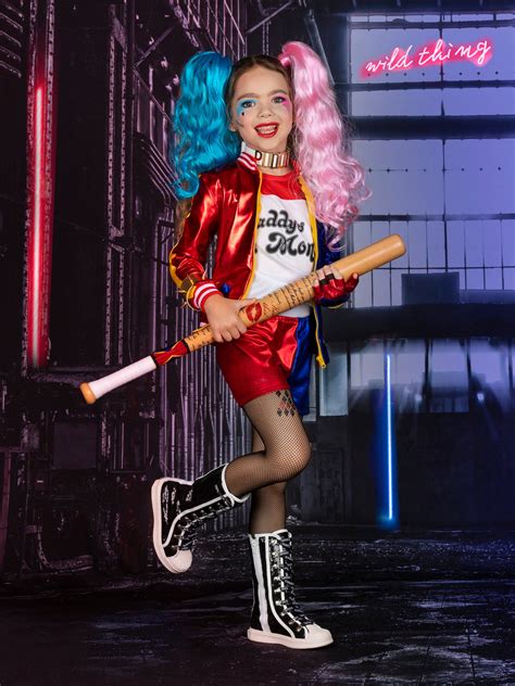 Girls Halloween Costumes Cute Harley Quinn Costume Mia Belle Girls