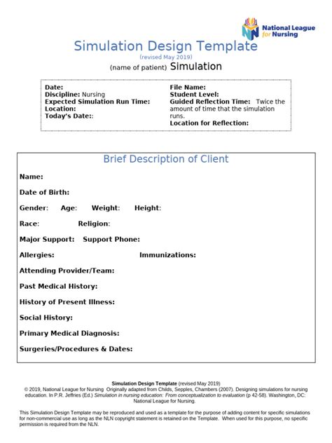 simulation design template 2019newlogo pdf simulation learning