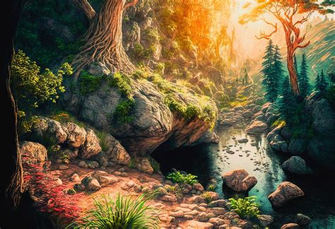 Download Ai Generated Forest Nature Royalty Free Stock Illustration Image Pixabay