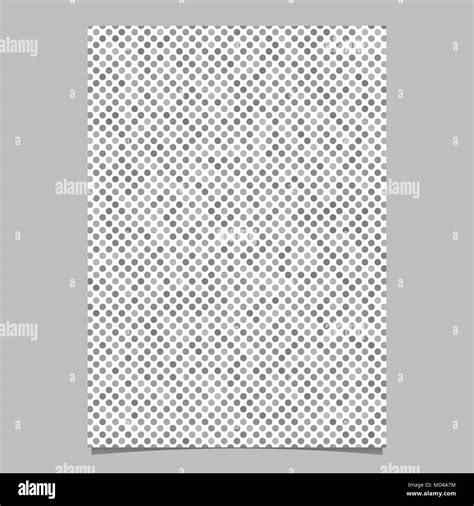 Grey Dot Pattern Brochure Background Vector Stationery Template Design Stock Vector Image