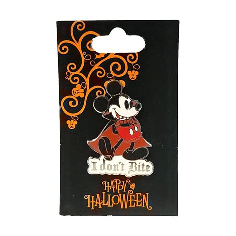 Wdw Vampire Mickey Mouse I Dont Bite First Release Halloween 2009 Pin