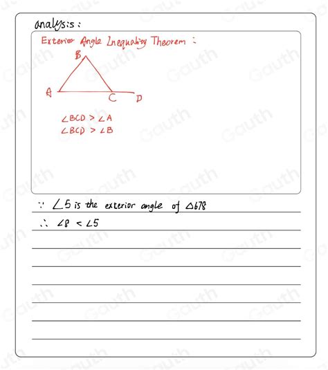 Solved Using The Figure And The Exterior Angle Inequality Theorem Which Angle Has The
