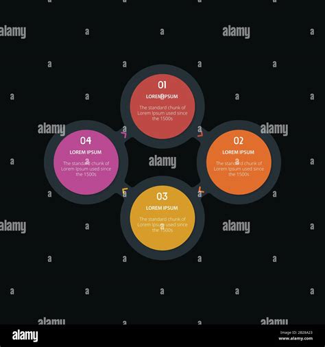 Infografik Mit Vier Schritten Infografik Mit Drei Auswahlmöglichkeiten Kreisförmige Optionen