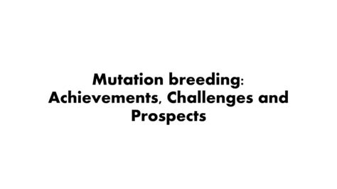 Mutation Breedingpdf