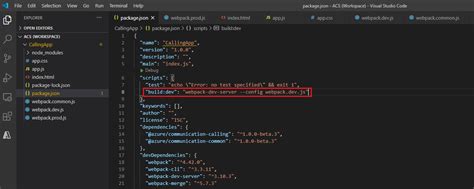 Tutorial Prepare A Web App For Azure Communication Services Nodejs