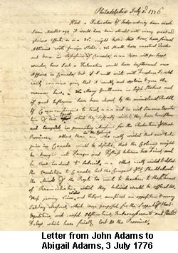 Abigail Adams Letter To John Adams March 31 1776