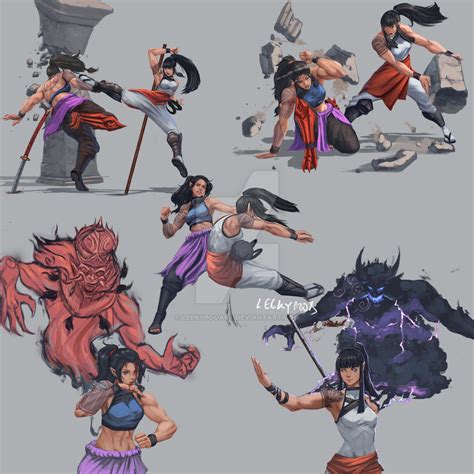 Oc Sketches 59 Fighting Poses By Leekypooart On Deviantart