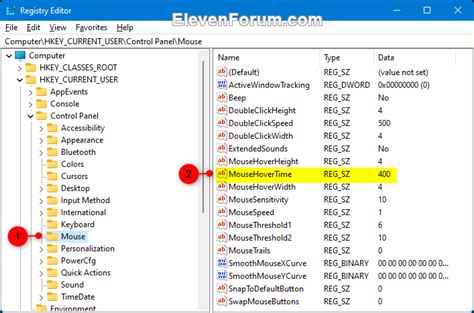 Change Mouse Hover Time In Windows Windows Forum