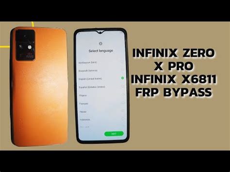 INFINIX ZERO X PRO INFINIX X FRP BYPASS YouTube