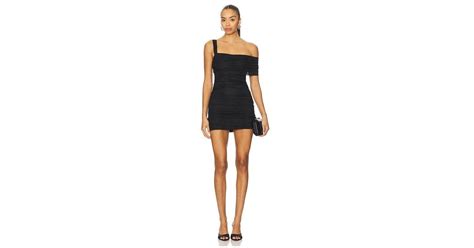 Afrm Otto Fine Lace Dress In Black Lyst Uk