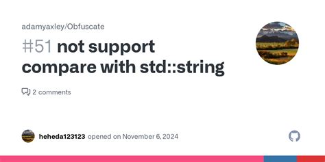 Not Support Compare With Stdstring · Issue 51 · Adamyaxleyobfuscate