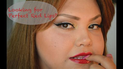 Perfect Everyday Red Lip Makeup Youtube