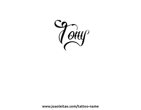 Tony Name Tattoo Creator
