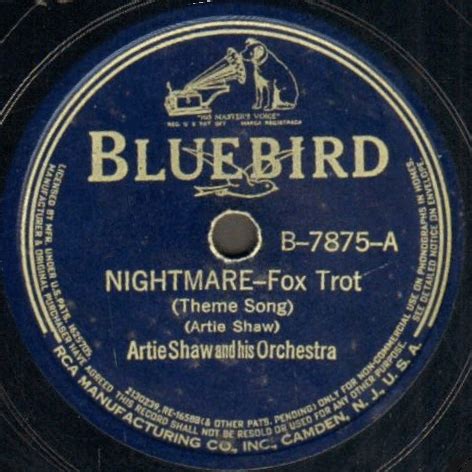 Nightmare Theme Song Non Stop Flight By Artie Shaw And His