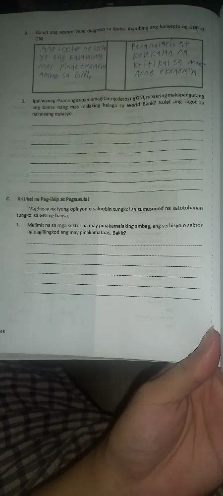 Gamit Ang Square Venn Diogram Sa Ibaba Studyx