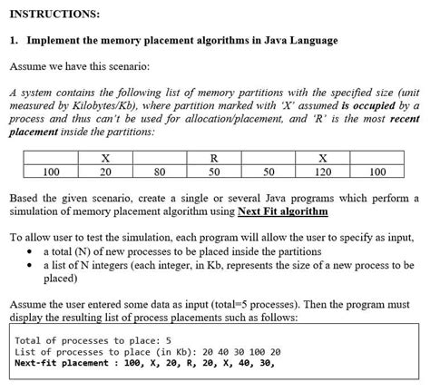 answered instructions 1 implement the memory… bartleby