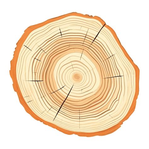 Premium Vector Log Cut Tree Rings Pattern