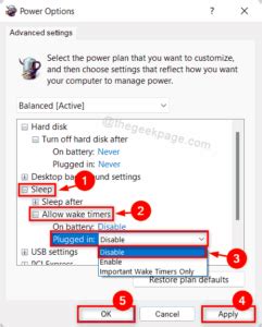 How To Enable Or Disable Wake Timers In Windows