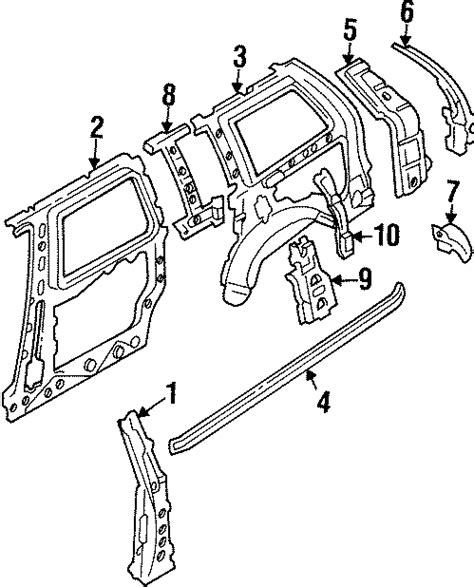 Mazda Mpv Inner Panel Driver Side Front Wsunroof Lay97111ya