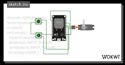 Servo Motor Wokwi ESP32 STM32 Arduino Simulator