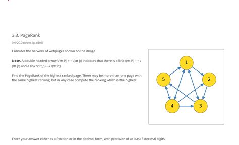solved consider the network of webpages shown on the image