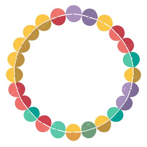 Some Colorful Circles Vector Card Design A Simplistic Colorful Icon