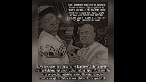 Roy Jones Jr In Dilly Da Dillinger Collaborations Hanging Out Being Men