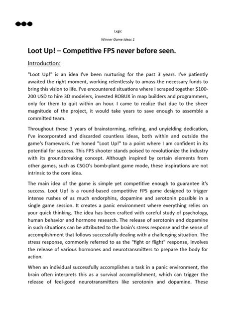 loot up game framework pdf