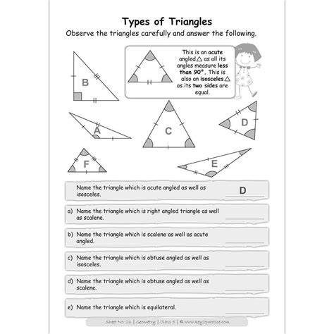 4th Grade Geometry Worksheet Line Segments Raysopen And Closed Curves