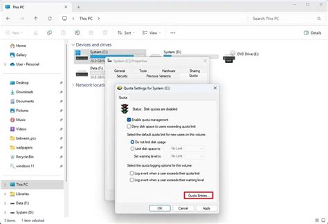 how to use disk quotas on windows 11 windows central