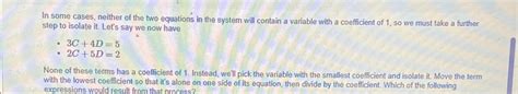 solved in some cases neither of the two equations in the