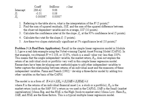 Solved Problem 2 The Following Is A Multiple Linear Chegg Com
