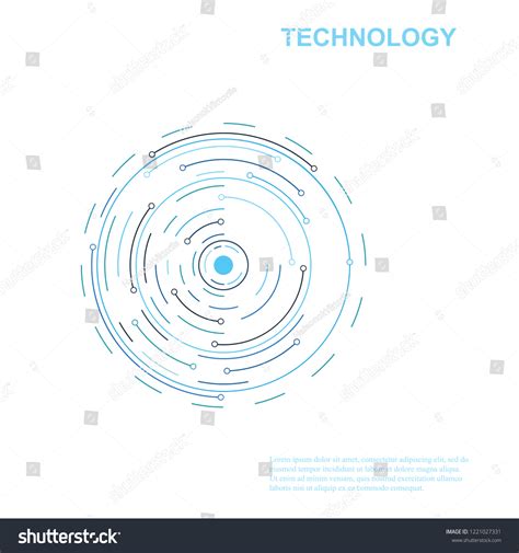 Vector Technology Concept Connected Lines Dots Stock Vector Royalty Free 1221027331 Shutterstock
