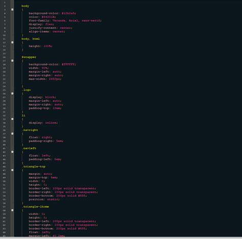 Website Triangles In A Line Htmlcss Web Design Super User