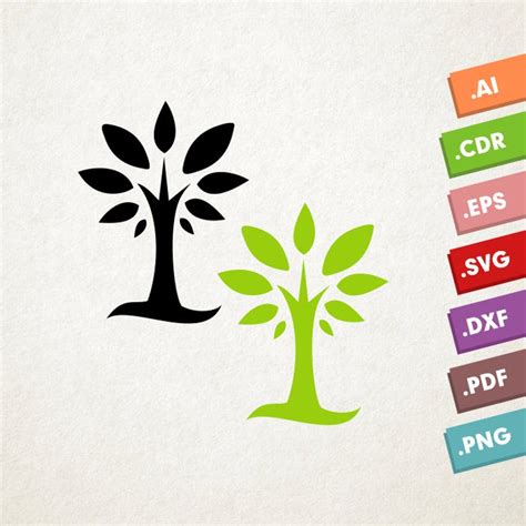 Simple Tree Vector At Vectorified Com Collection Of Simple Tree Vector Free For Personal Use