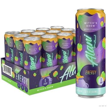Alani Nu Energy Drink 200mg Caffeine Witchs Brew Flavor 12 Oz Cans